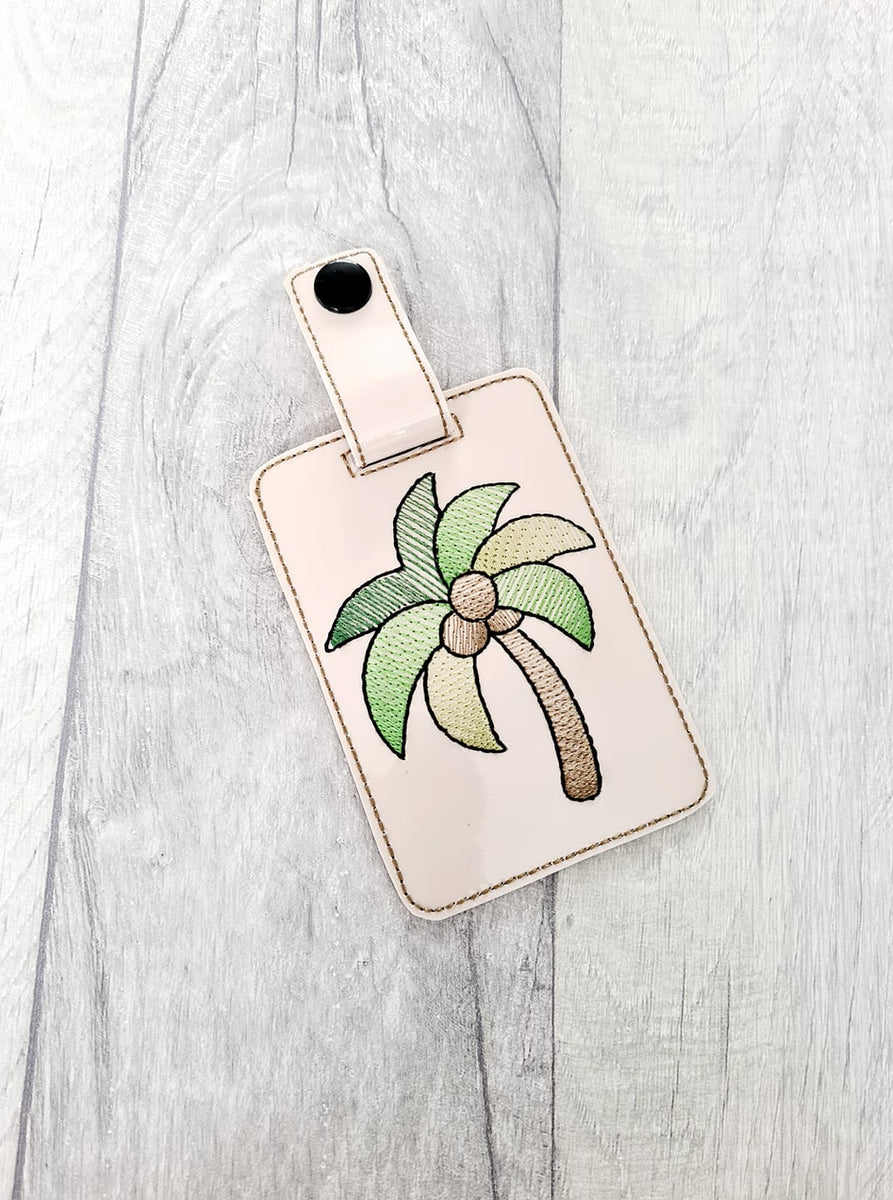 DIGITAL DOWNLOAD 4x4 Palm Tree Luggage Tag – Off With Their Threads