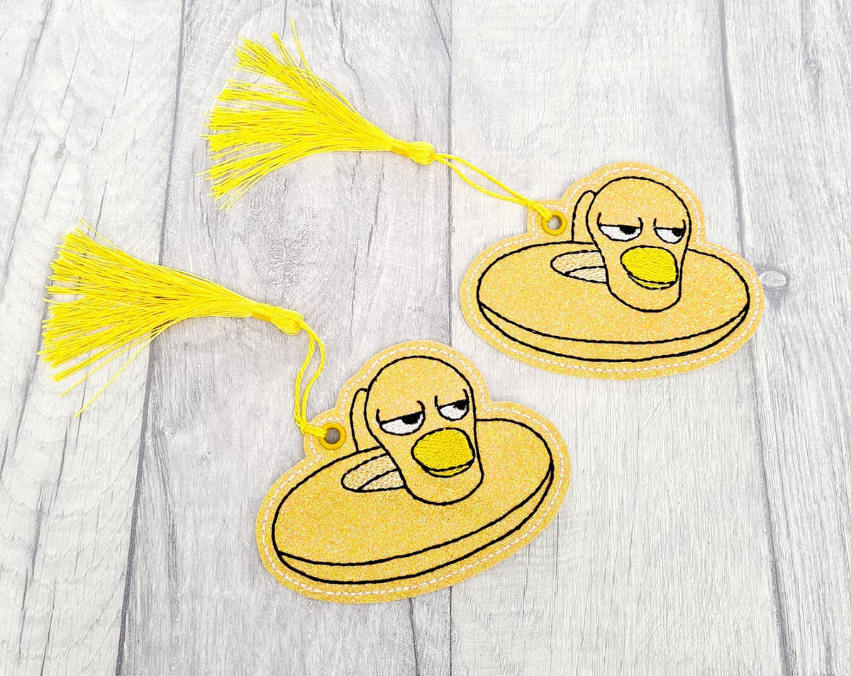 DIGITAL DOWNLOAD 4x4 Chad The Perturbed Duck Floatie Bookmark – Off ...