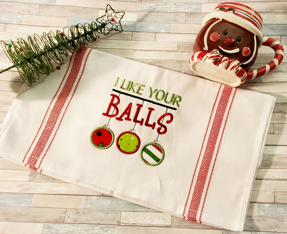 DIGITAL DOWNLOAD I Like Your Balls Applique 3 Sizes – Off With Their ...