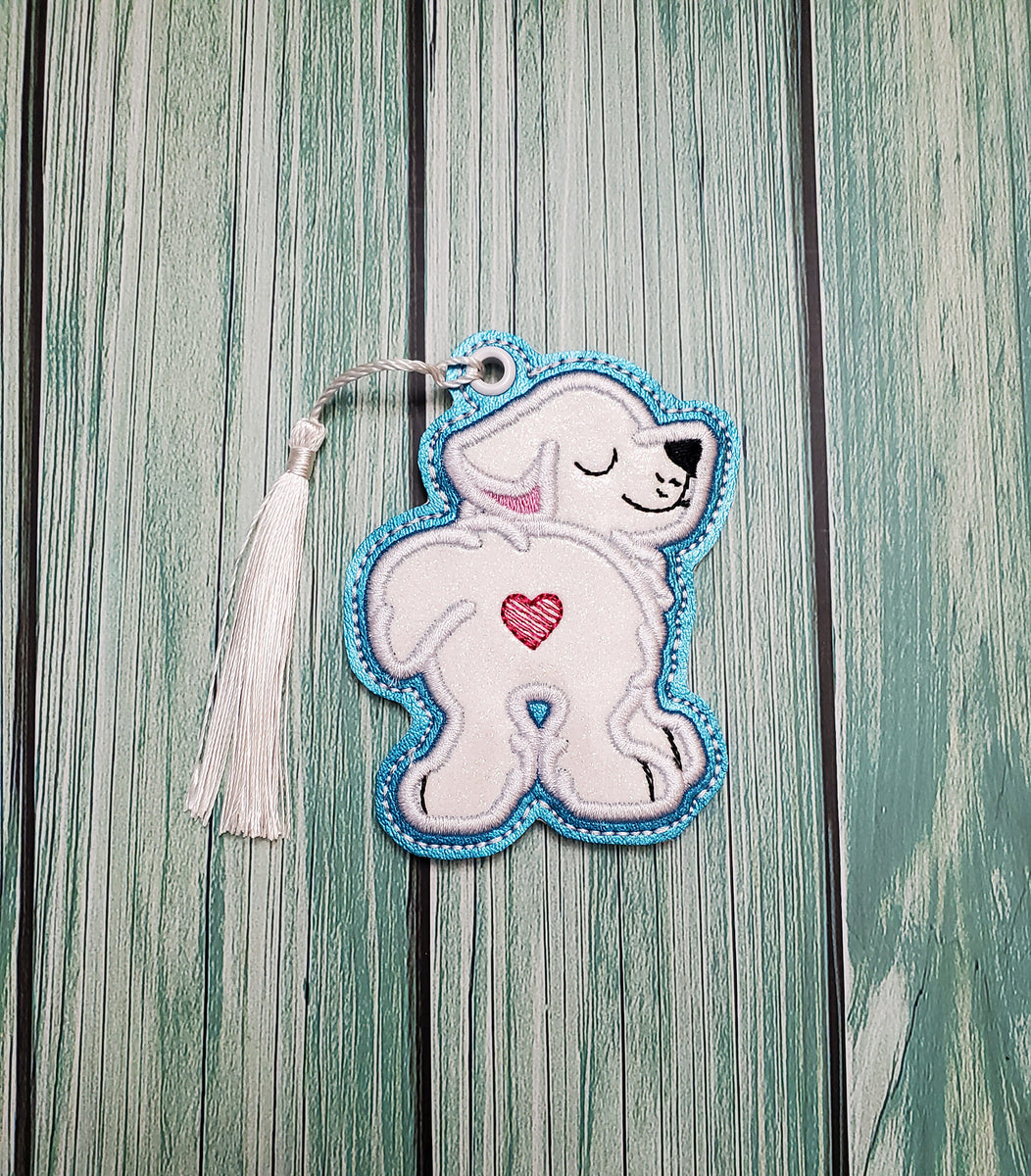 DIGITAL DOWNLOAD Great Pyrenees Applique Bookmark Gift Tag Ornament ...
