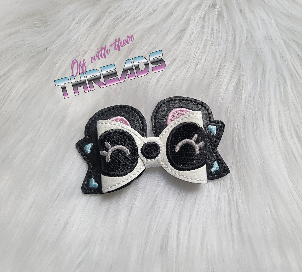 DIGITAL DOWNLOAD ITH Panda Hair Bow 4 SIZES INCLUDED – Off With Their ...