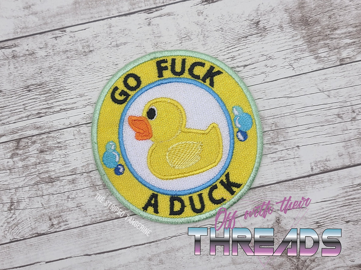 DIGITAL DOWNLOAD F*** A Duck Patch 3 SIZES INCLUDED – Off With Their ...