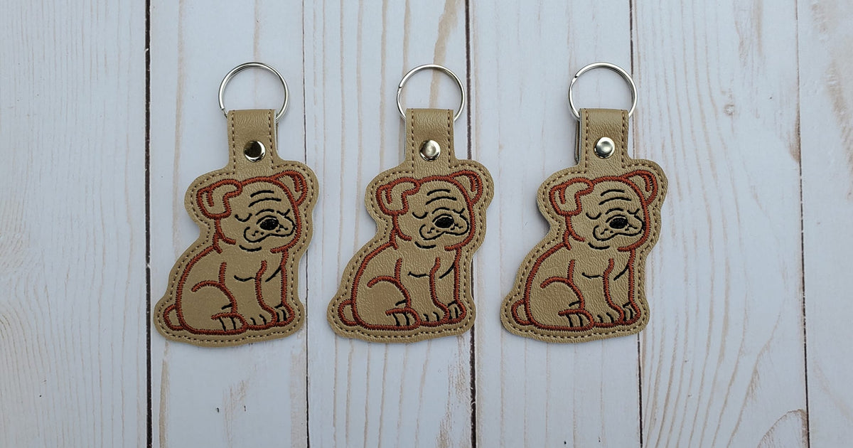 DIGITAL DOWNLOAD English Bulldog Snap Tab Key Chain – Off With Their ...