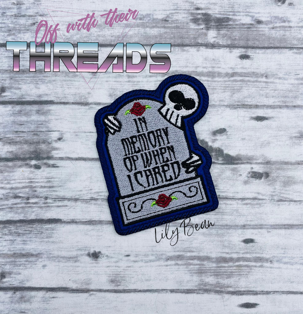 DIGITAL DOWNLOAD In Memory Patch 3 SIZES INCLUDED – Off With Their Threads