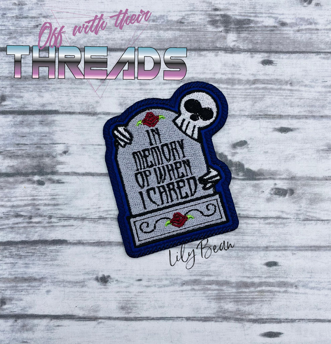 DIGITAL DOWNLOAD In Memory Patch 3 SIZES INCLUDED – Off With Their Threads
