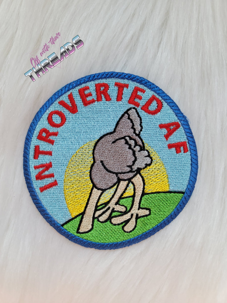 DIGITAL DOWNLOAD Introverted Emu Patch 3 SIZES INCLUDED 2 OPTIONS – Off ...