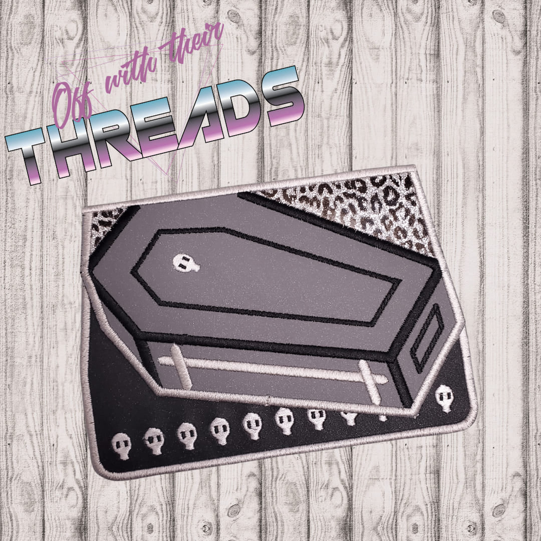 DIGITAL DOWNLOAD Applique Coffin Envelope Clutch Lined and Unlined ...