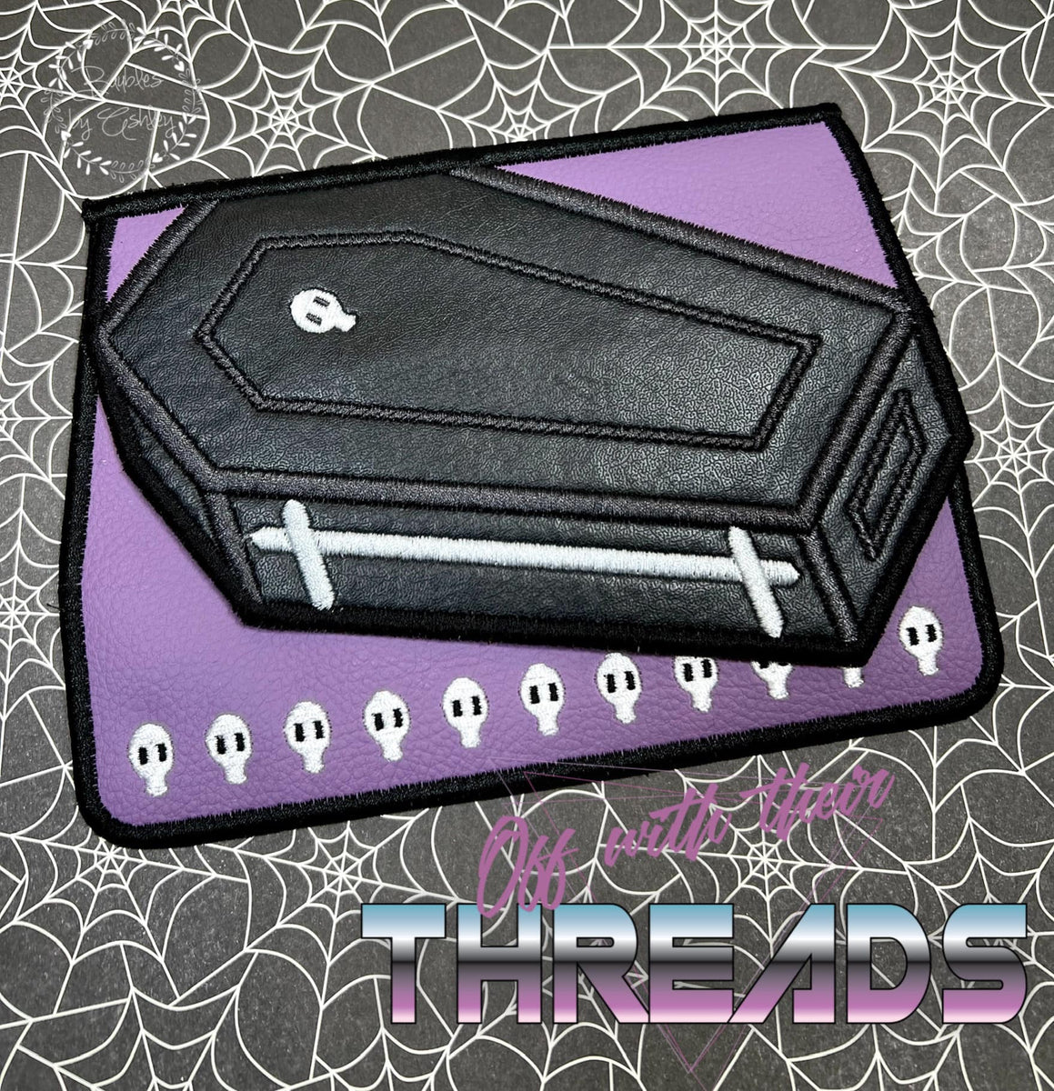 DIGITAL DOWNLOAD Applique Coffin Envelope Clutch Lined and Unlined ...