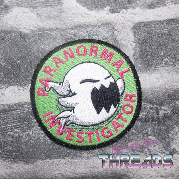 DIGITAL DOWNLOAD Paranormal Investigator Ghost Patch 3 SIZES INCLUDED ...