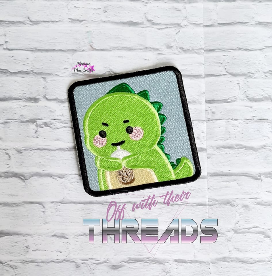 DIGITAL DOWNLOAD Bobasaur Patch 3 SIZES INCLUDED – Off With Their Threads