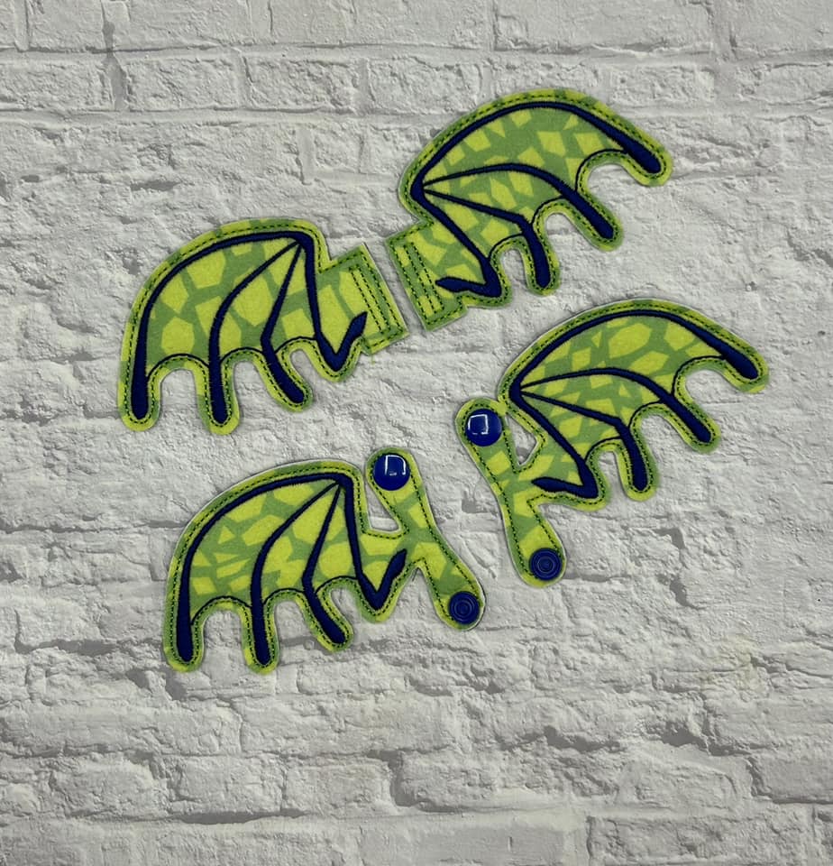 DIGITAL DOWNLOAD Gargoyle Dragon Wing Velcro Shoe Boot SNAP AND SLIDER ...