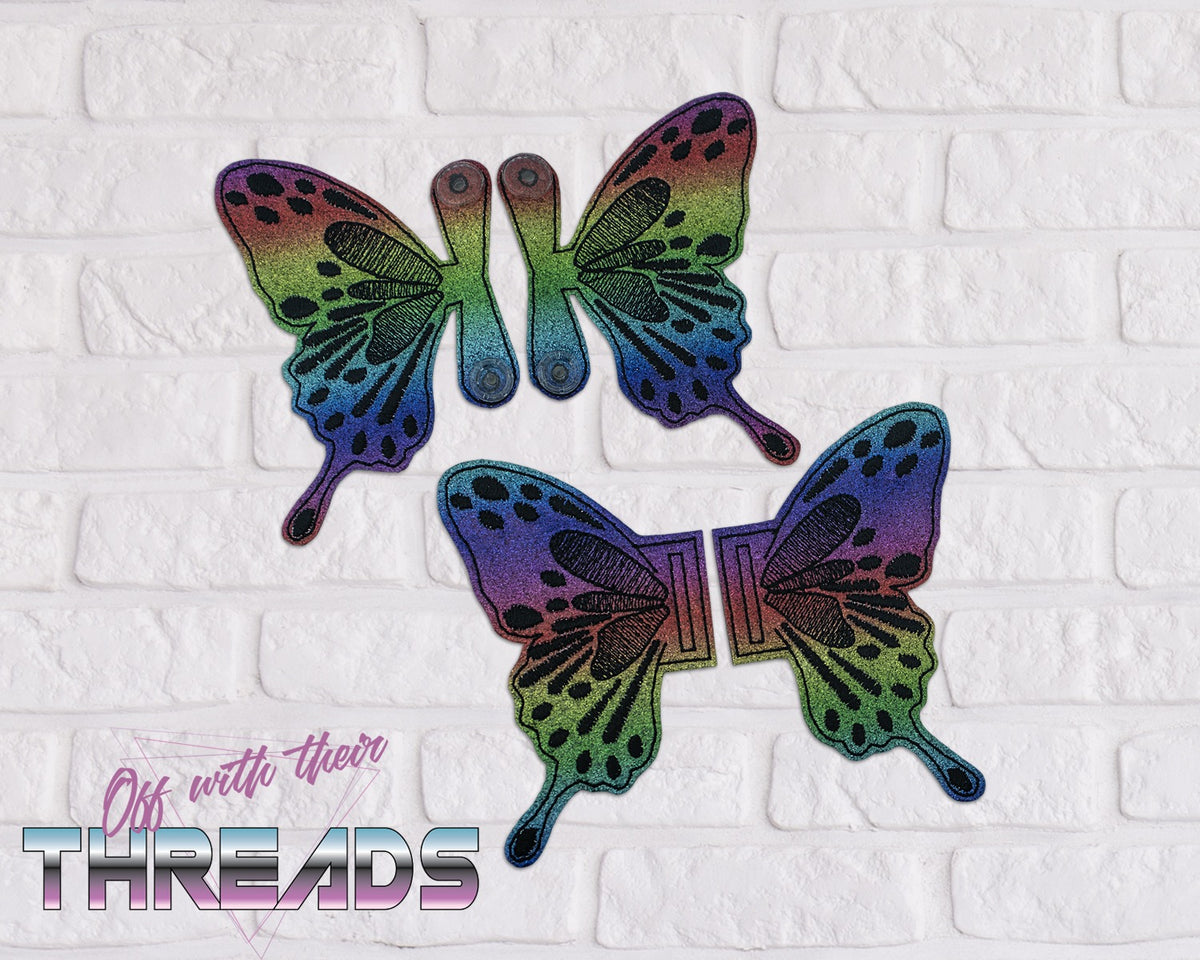 DIGITAL DOWNLOAD Butterfly Wing Velcro Shoe Boot SNAP AND SLIDER OPTIO ...