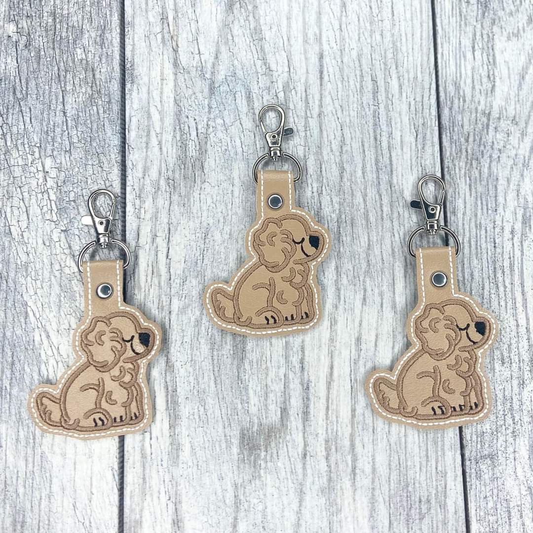 DIGITAL DOWNLOAD Cocker Spaniel Snap Tab Key Chain – Off With Their Threads